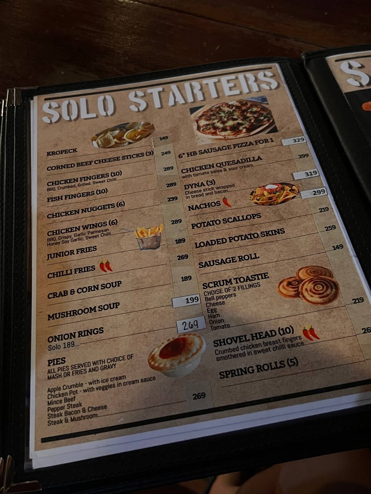 Menu at Handlebar Bar and Grill, Makati