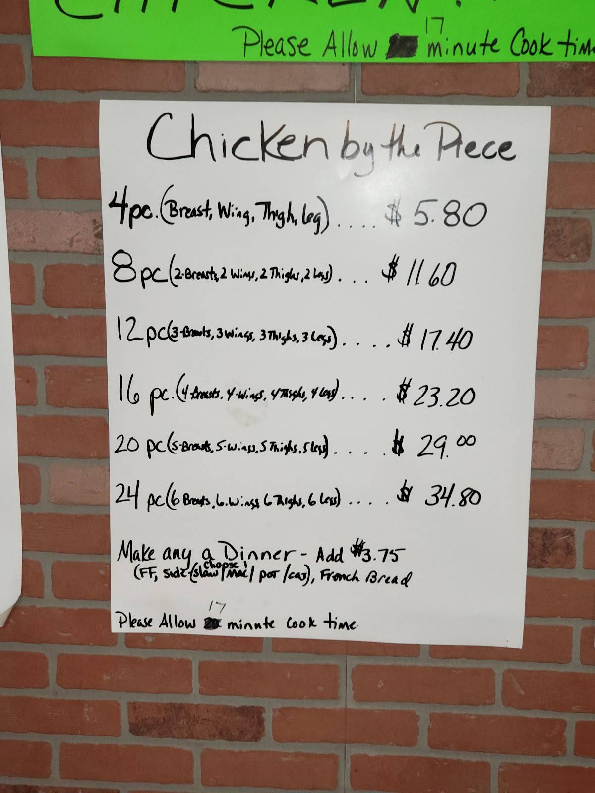 Menu at Harbour Point Shrimp House restaurant, Burnham