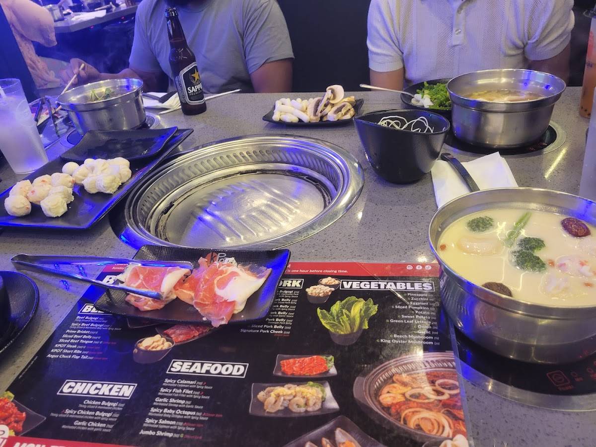 Menu at KPOT Korean BBQ & Hot Pot, Harrisburg