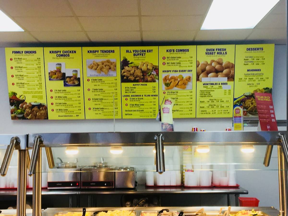 Menu at Hartz Chicken Buffet fast food, Livingston