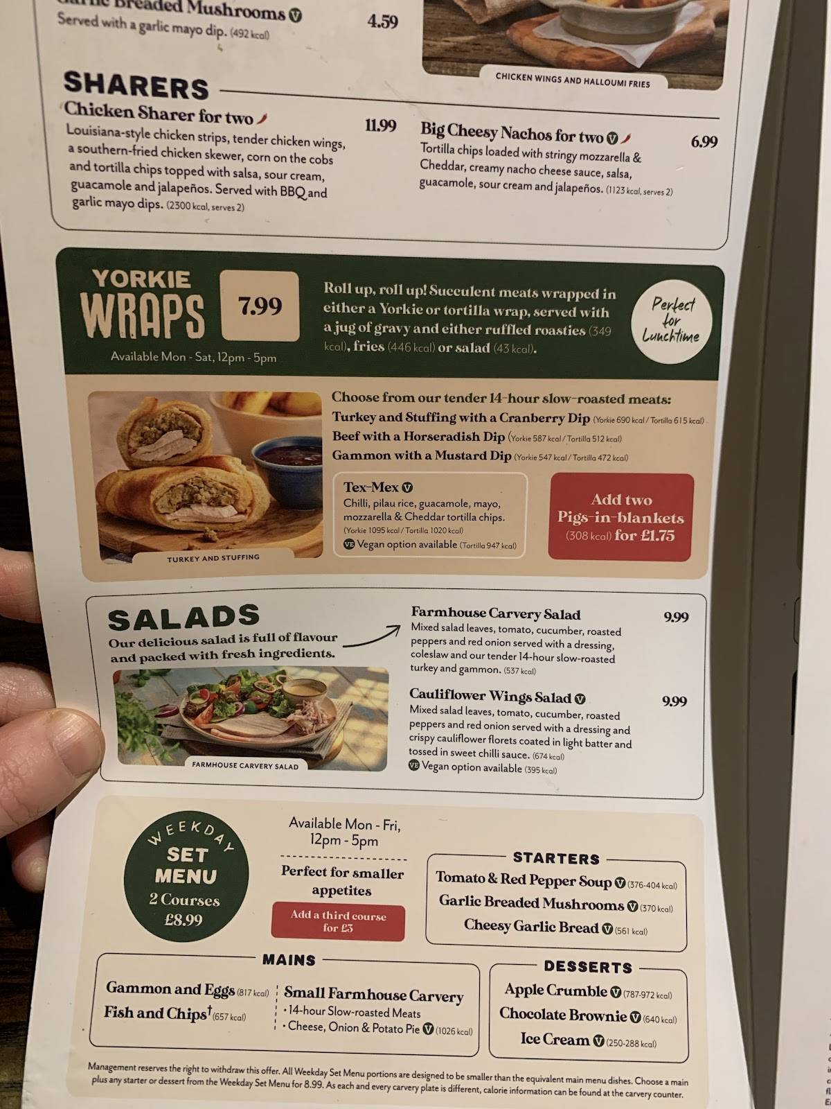 Menu at Hawthorne Farm - Dining & Carvery pub & bar, Yeadon