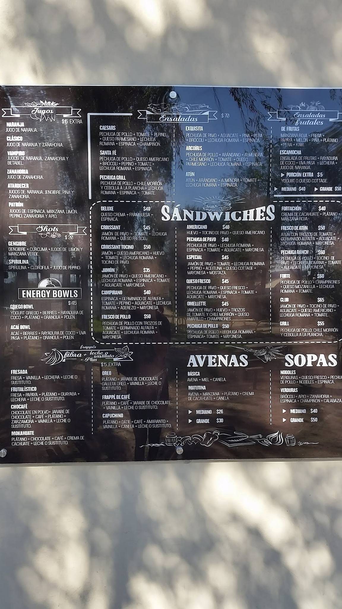 Menu at Haz Tu Jugo "Juventud 2000" restaurant, Mexicali, Calz Anáhuac 809