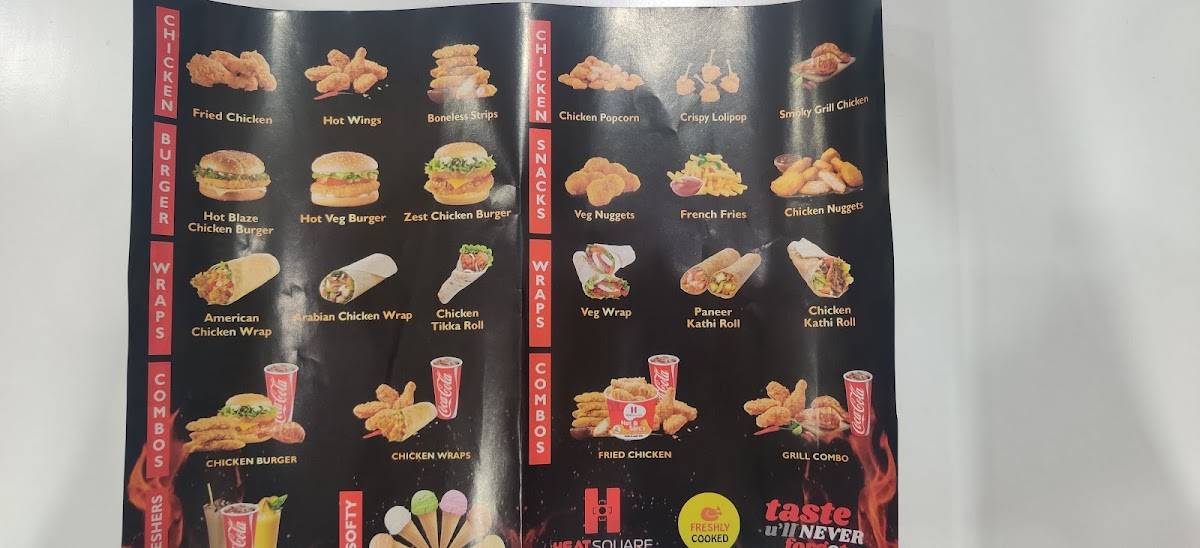 Menu at Heat Square Udumalpet, Udumalpet