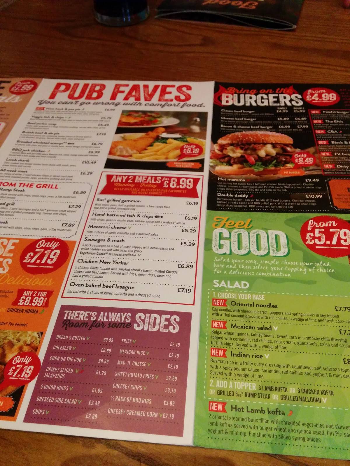 Menu at The Kingstown pub & bar, Hull