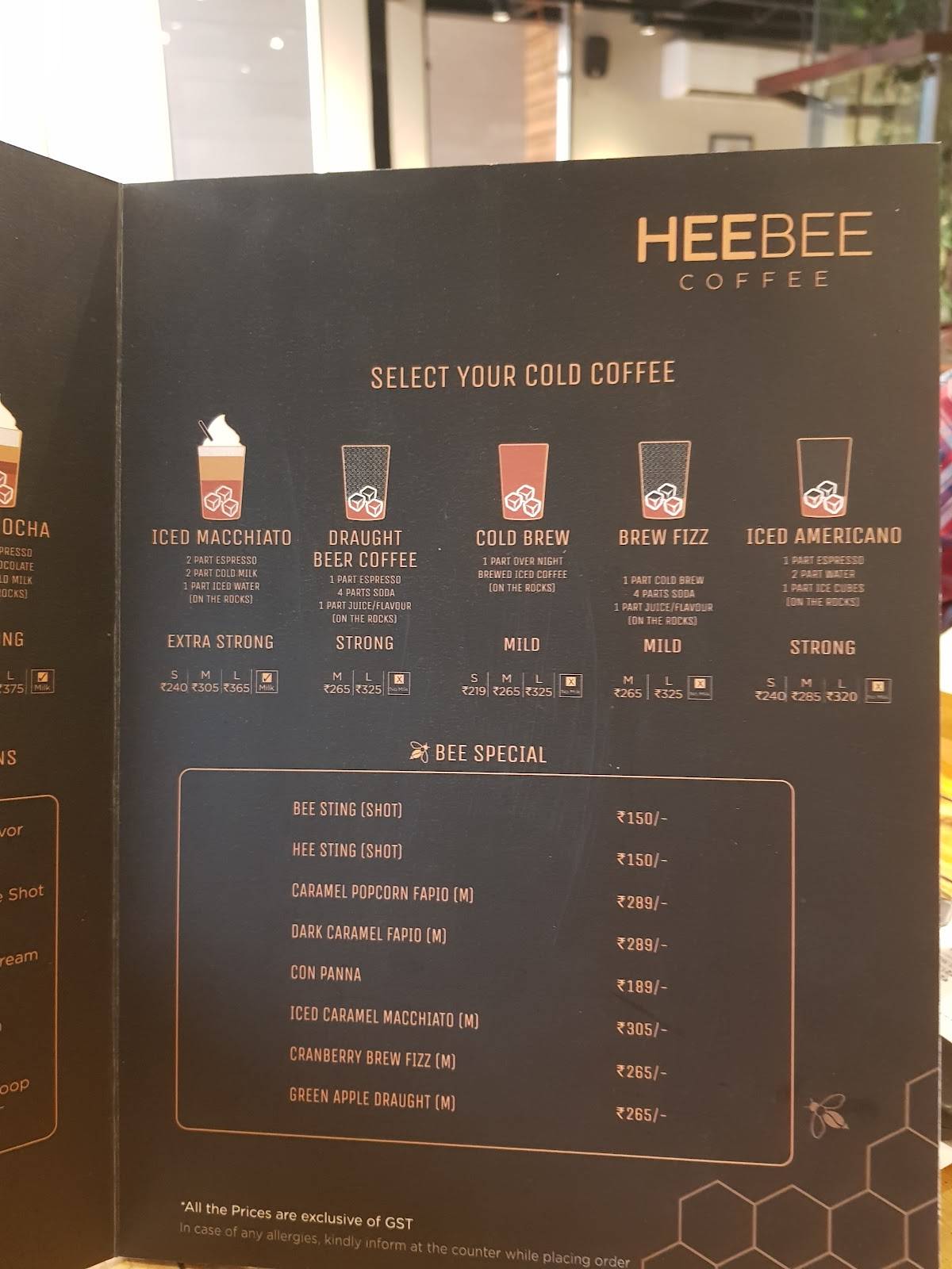Menu at HeeBee Coffee, Ludhiana, 48