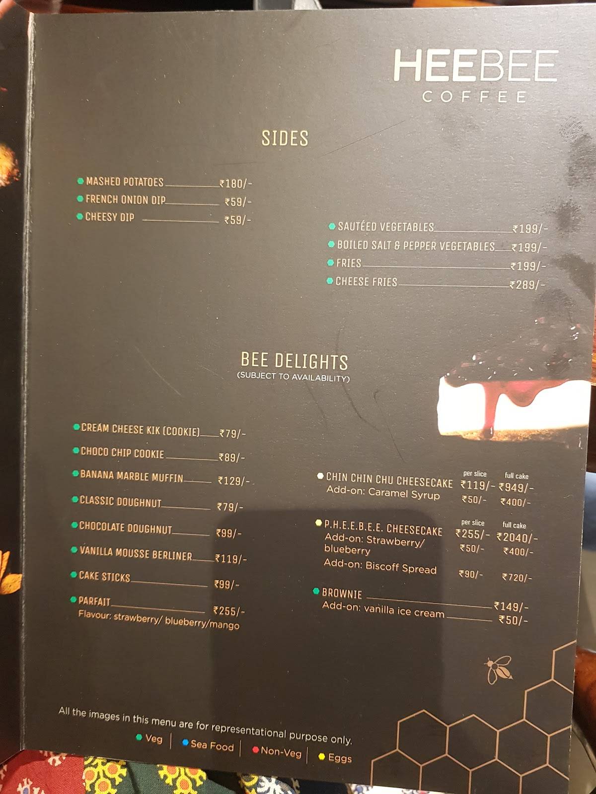 Menu at HeeBee Coffee, Ludhiana, 48