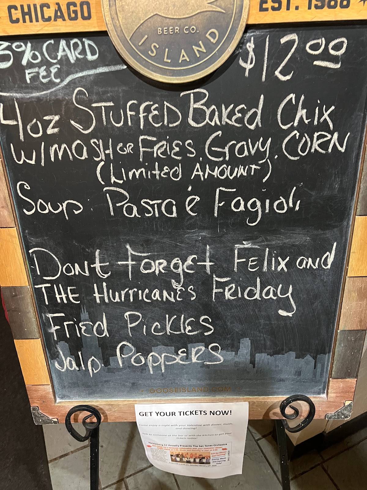 Menu at Heidelberg Country Club - Altoona, Altoona