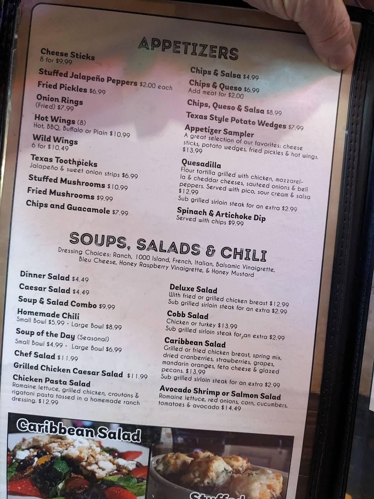 Menu at Heitmiller Steakhouse, Lacy Lakeview, I 35 N Frontage Rd