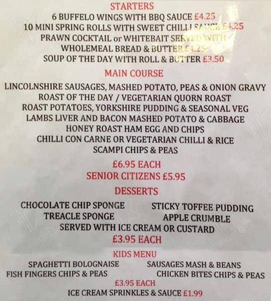Menu at The Bear Bar & Barbers, Walton-on-Thames, 30 Bridge St.