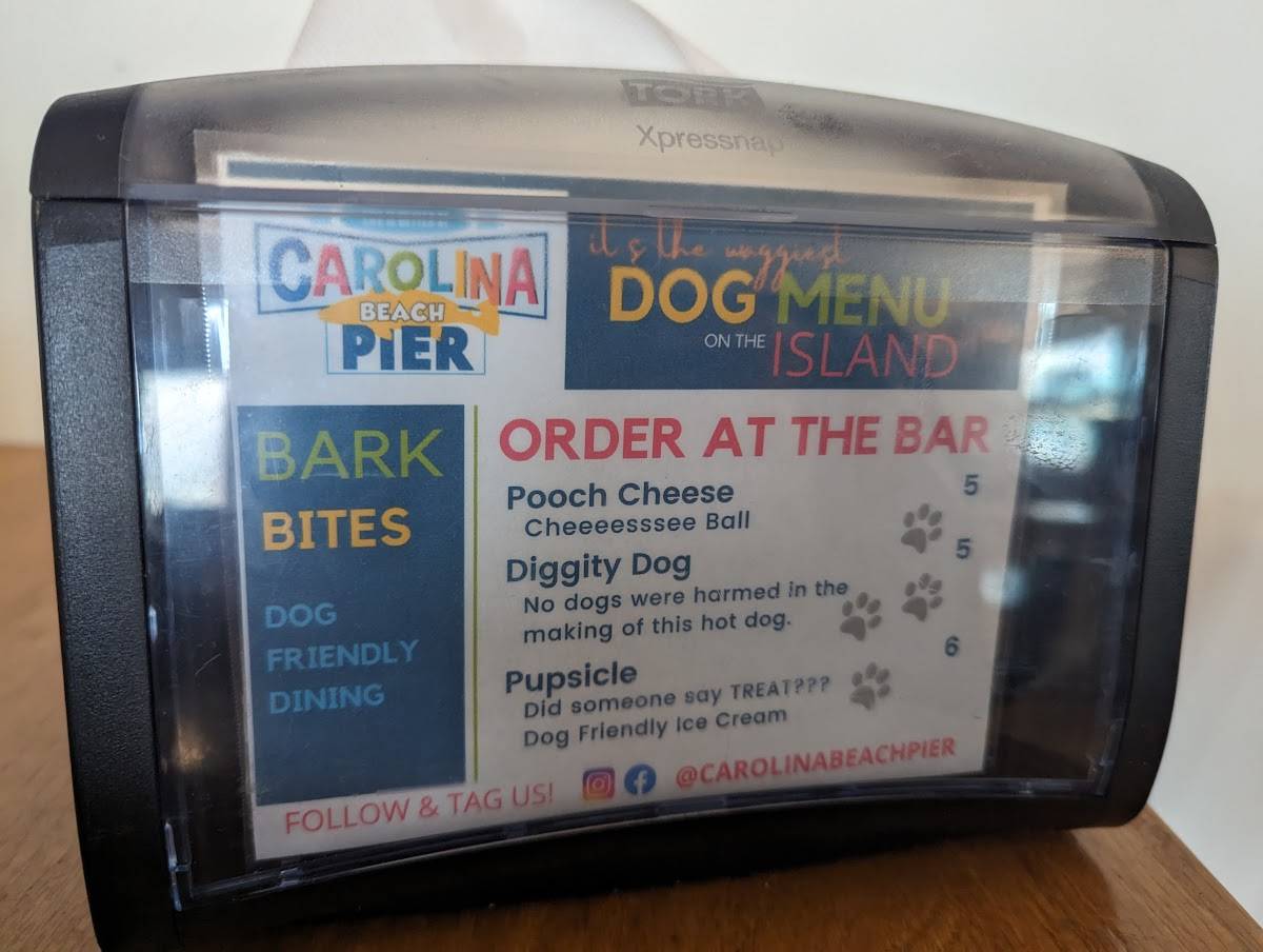 Menu at High Tide Lounge & Tiki Bar, Carolina Beach