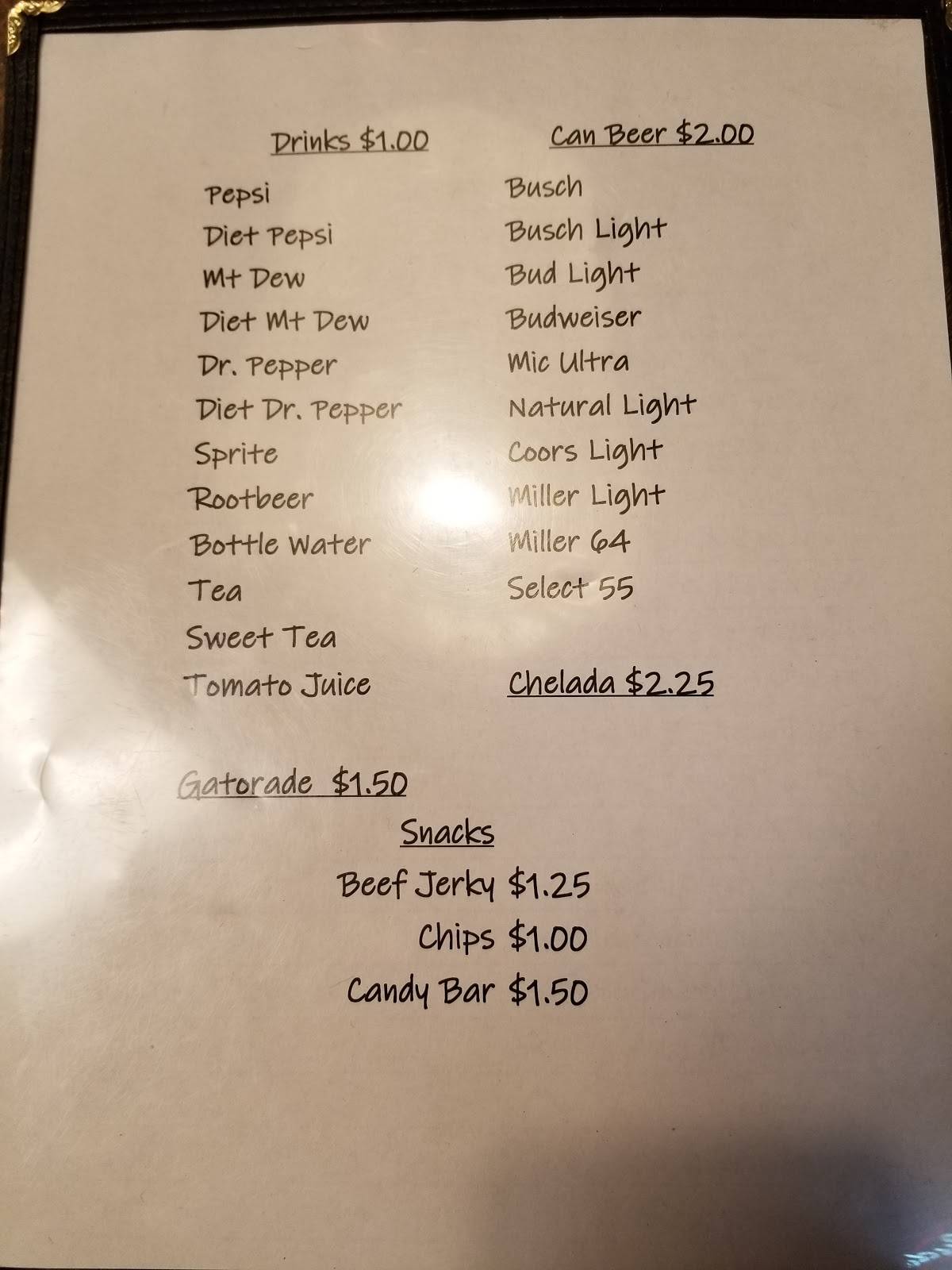 Menu at His & Hers Bar & Grill, Walnut