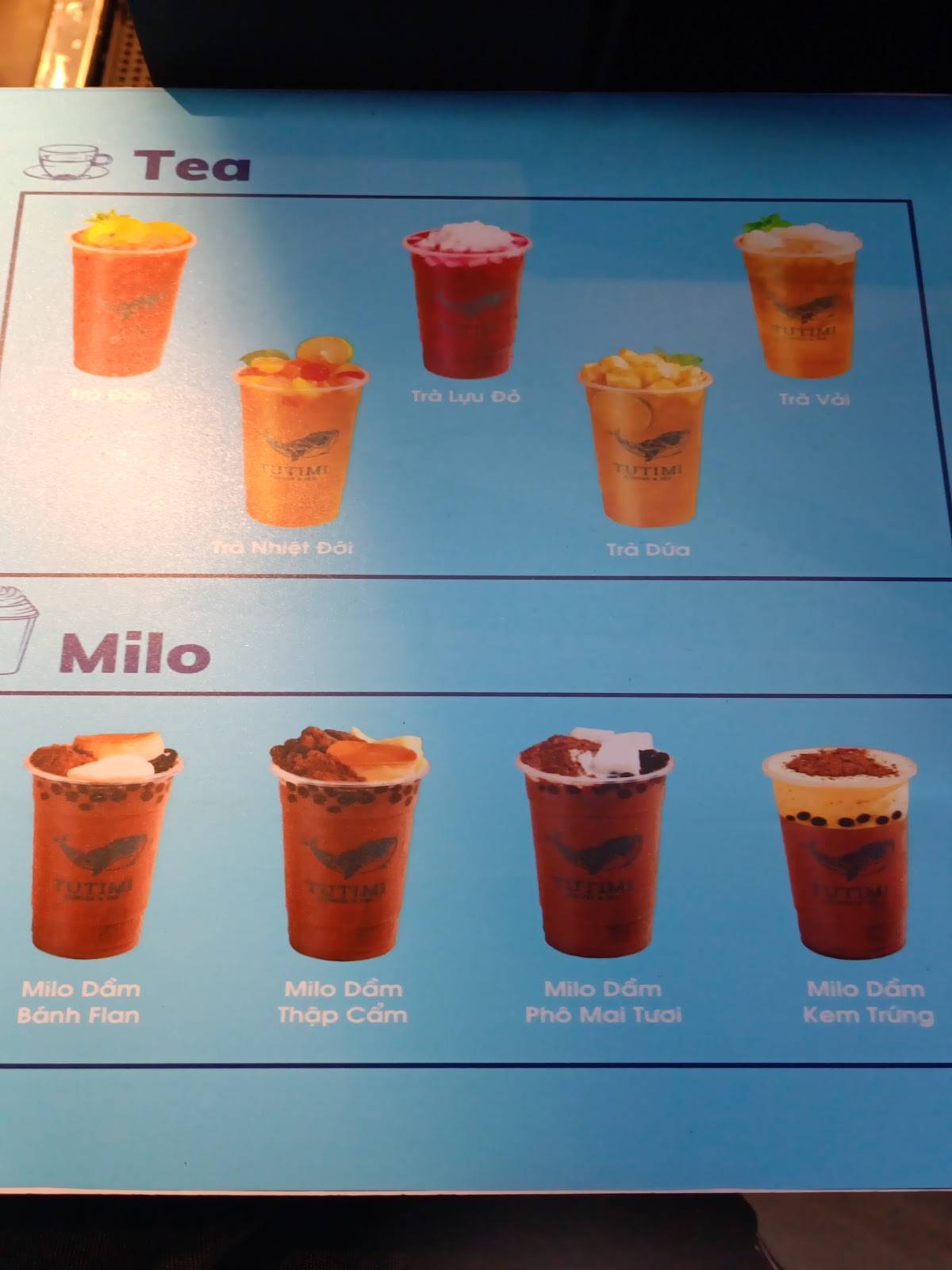 Menu at Trà sữa TuTiMi - Đặng Thùy Trâm, Ho Chi Minh City
