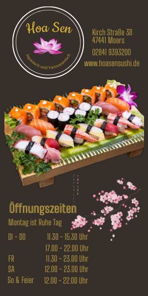 Menu au Hoa Sen Restaurant, Moers