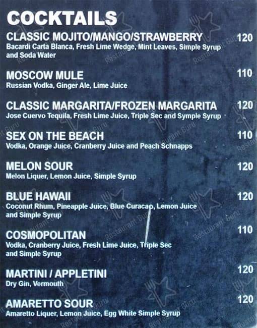 Menu at Holic Bar, Quezon City, Open Kitchen Food Park