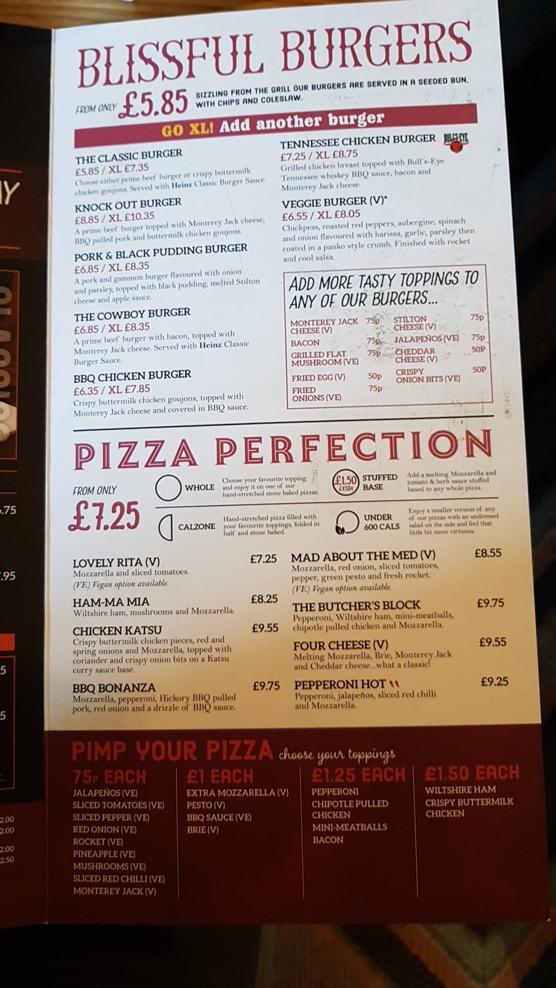 Menu at Hollybush pub & bar, Wolverhampton, 494 Penn Rd