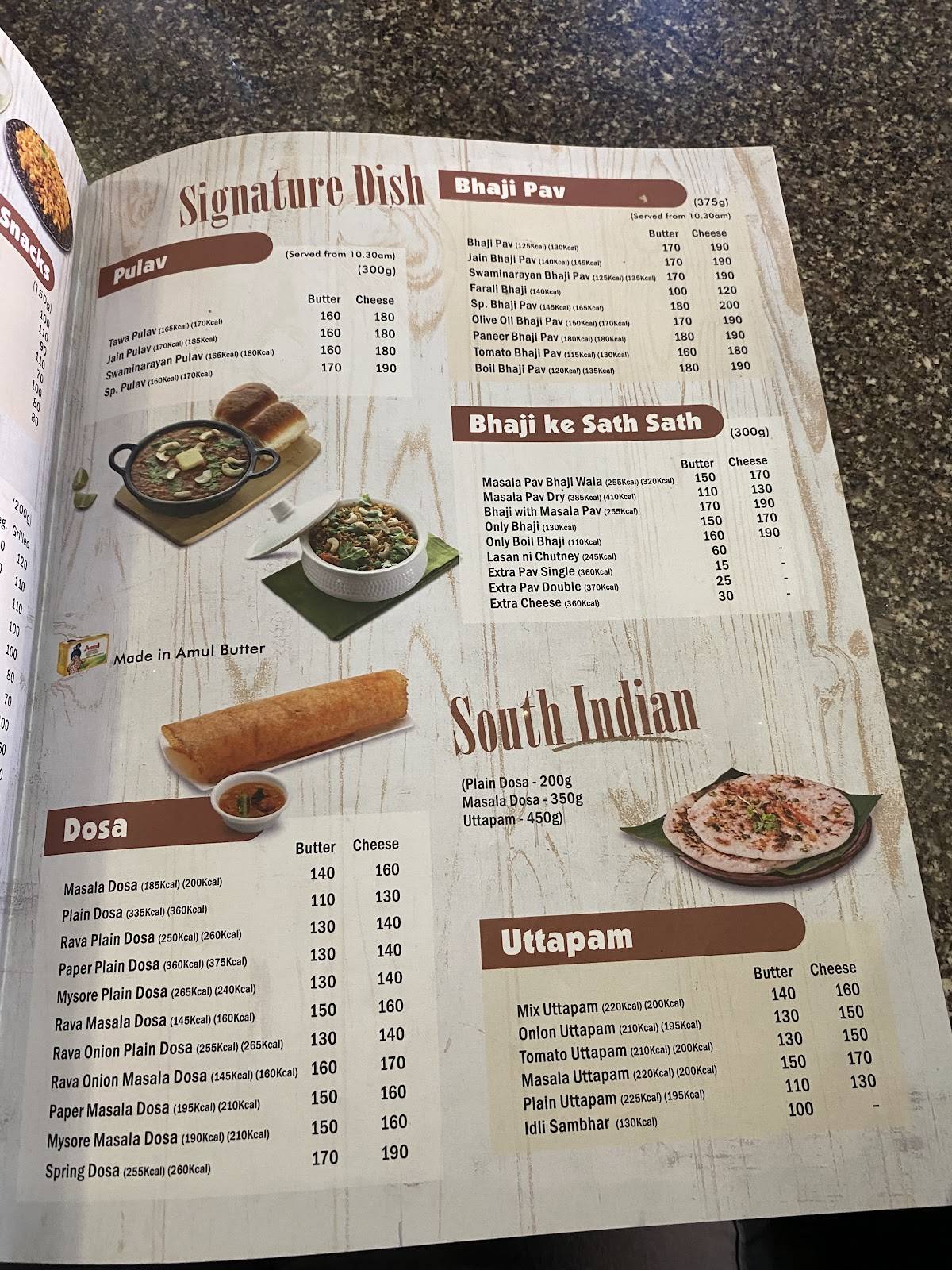 Menu at Honest Restaurant, Karjan