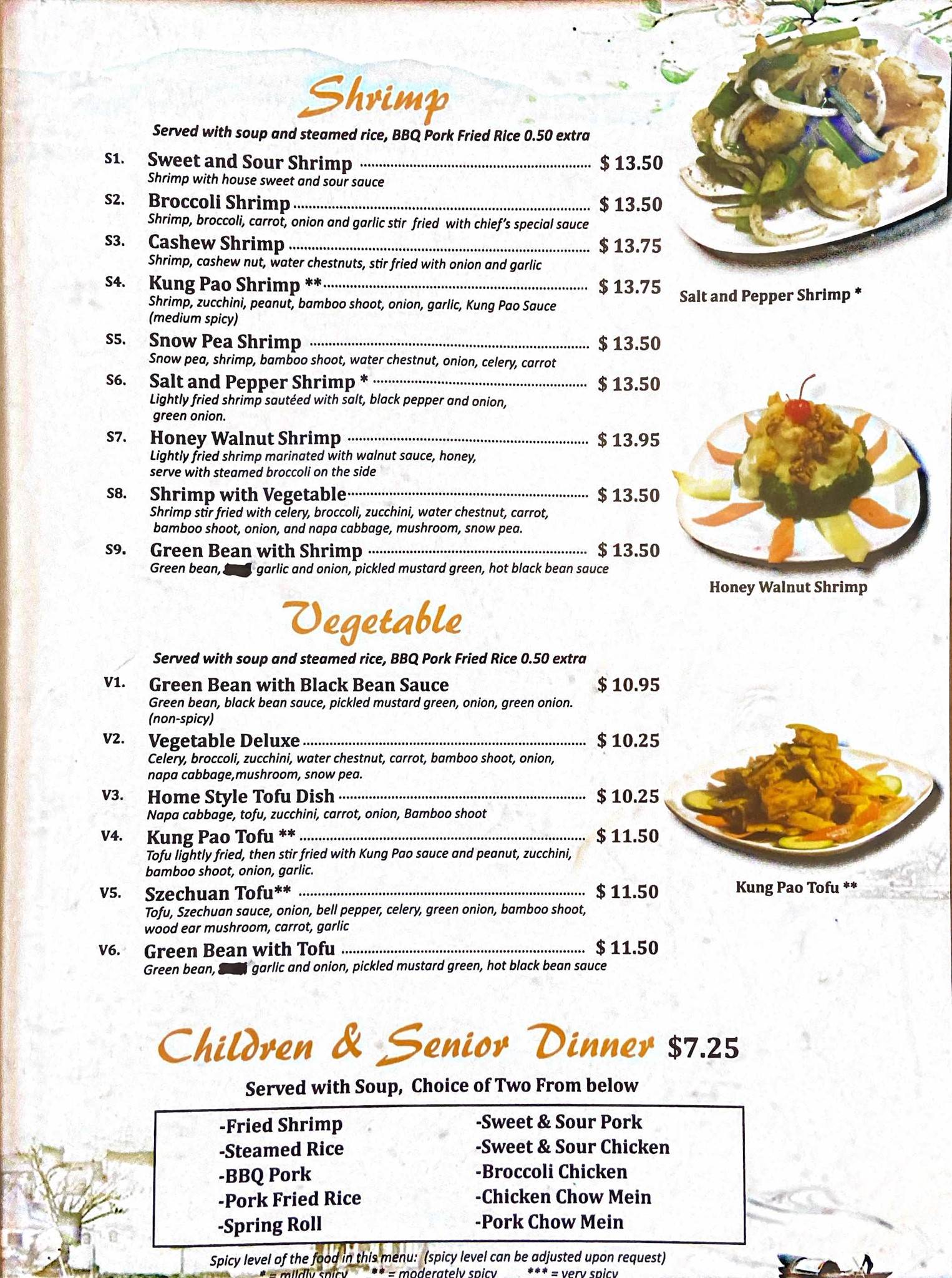 Menu at Hot Point Chinese Restaurant, The Dalles