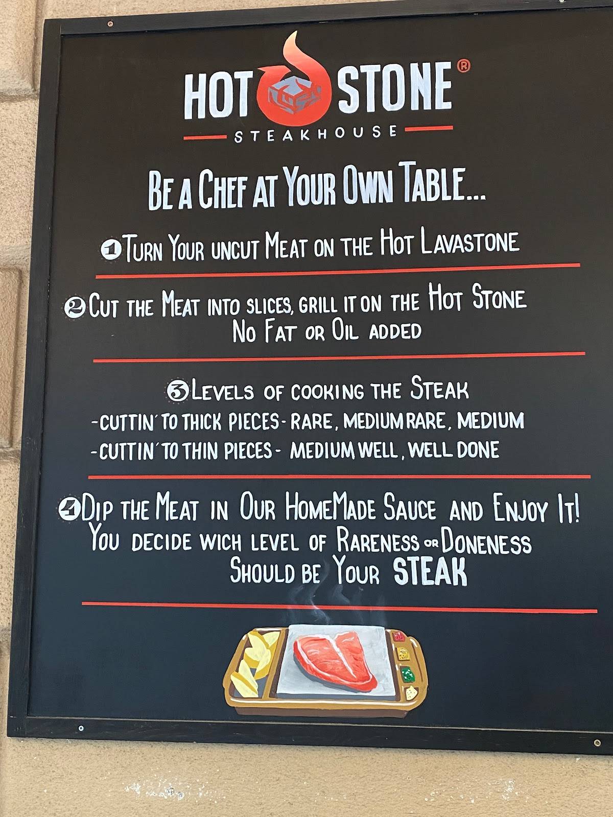 Menu at Hot Stone Steakhouse Budapest, Budapest, Október 6. u. 7