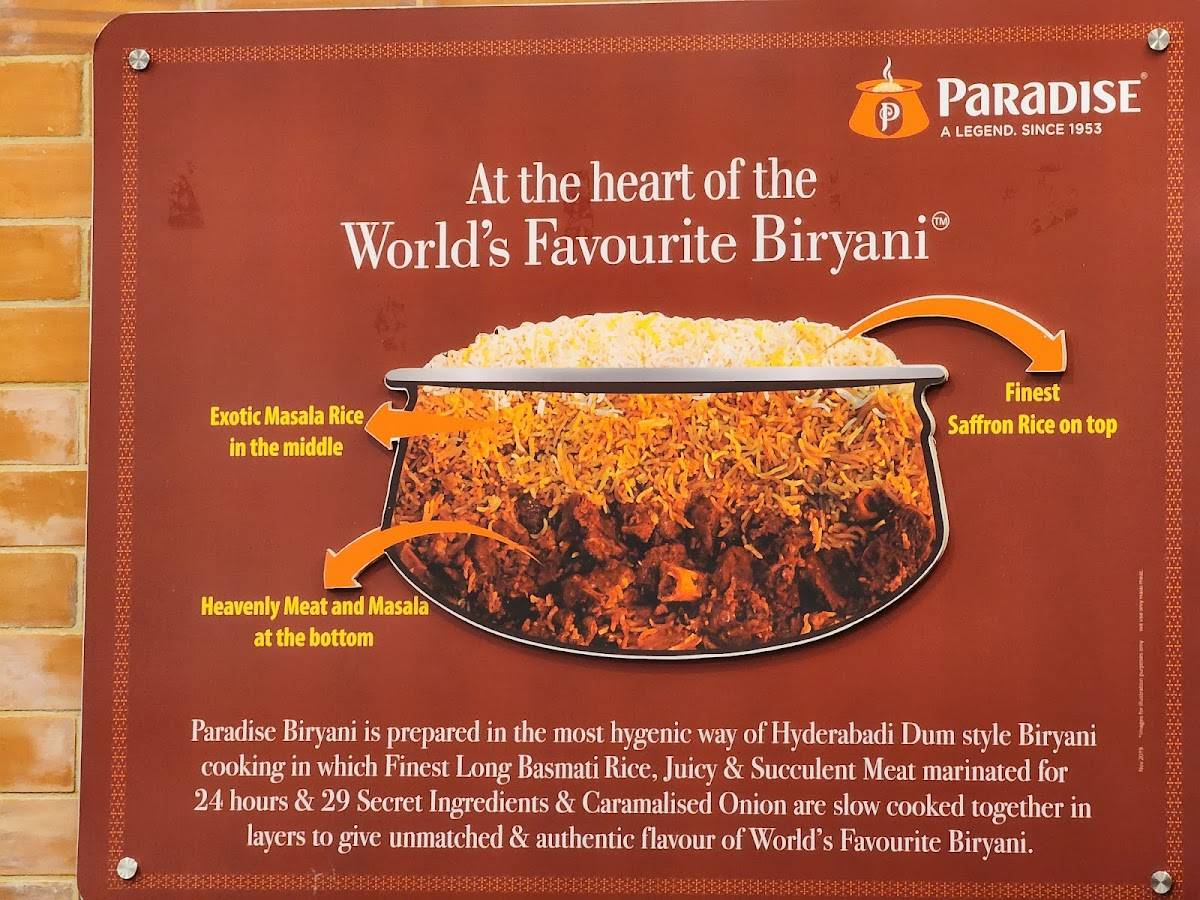 Menu at Paradise Biryani Jubilee Hills, Hyderabad