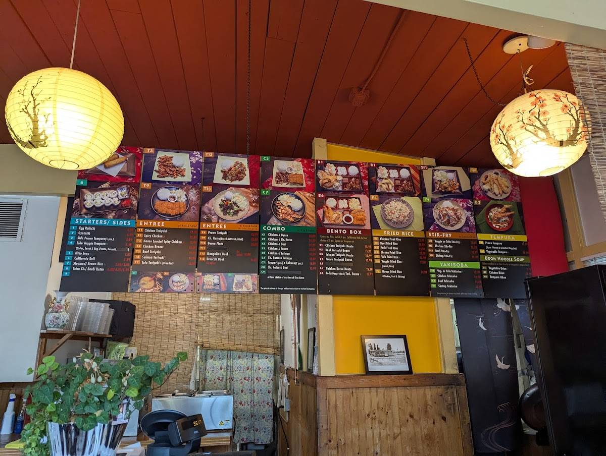 Menu at Ichi Bento restaurant, Shoreline
