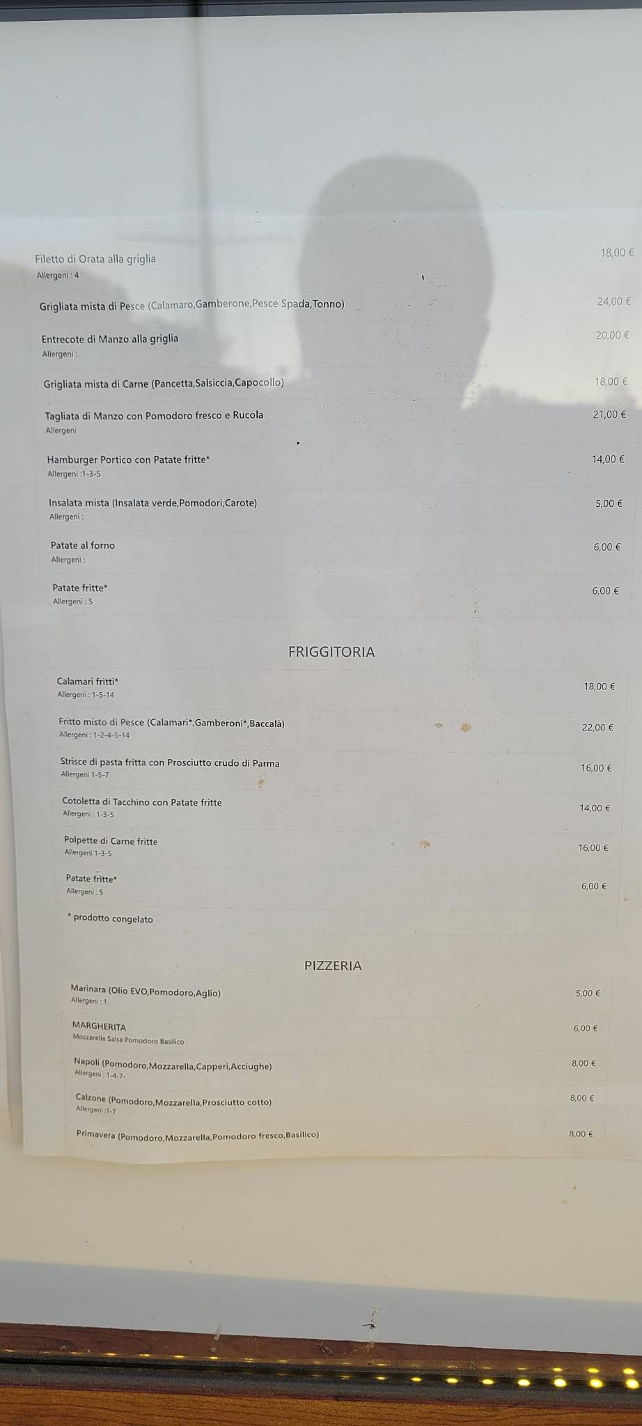 Menu da IL PORTICO "Griglieria Friggitoria Shushi Restaurant Pizzeria ...