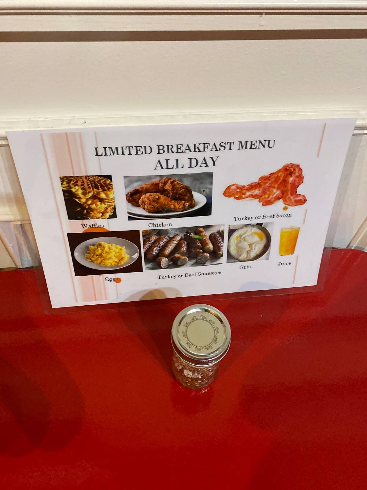 Menu at Ila Mae's Restaurant, Trenton