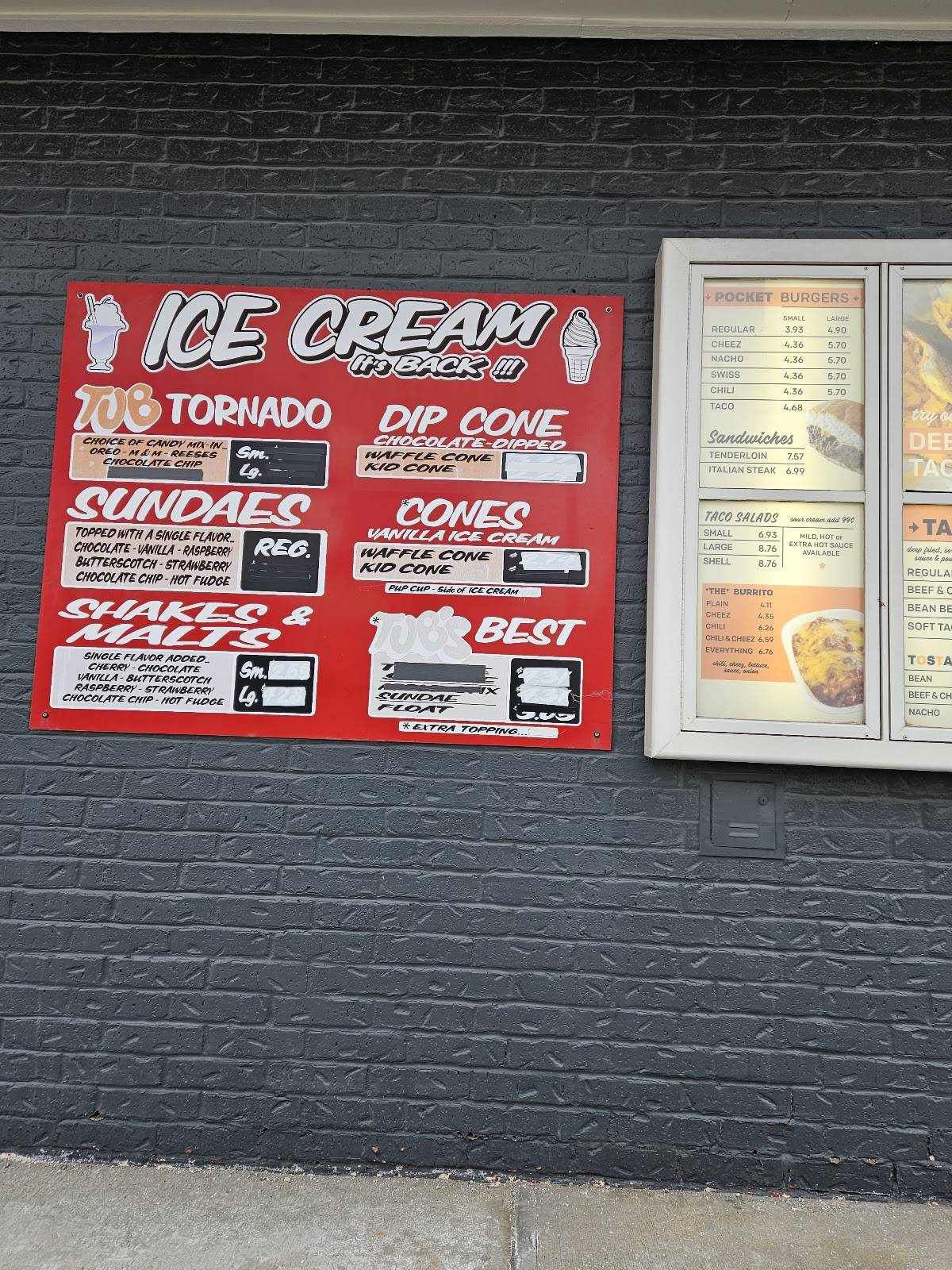 Menu at In-A-Tub restaurant, Kansas City, NW Prairie View Rd