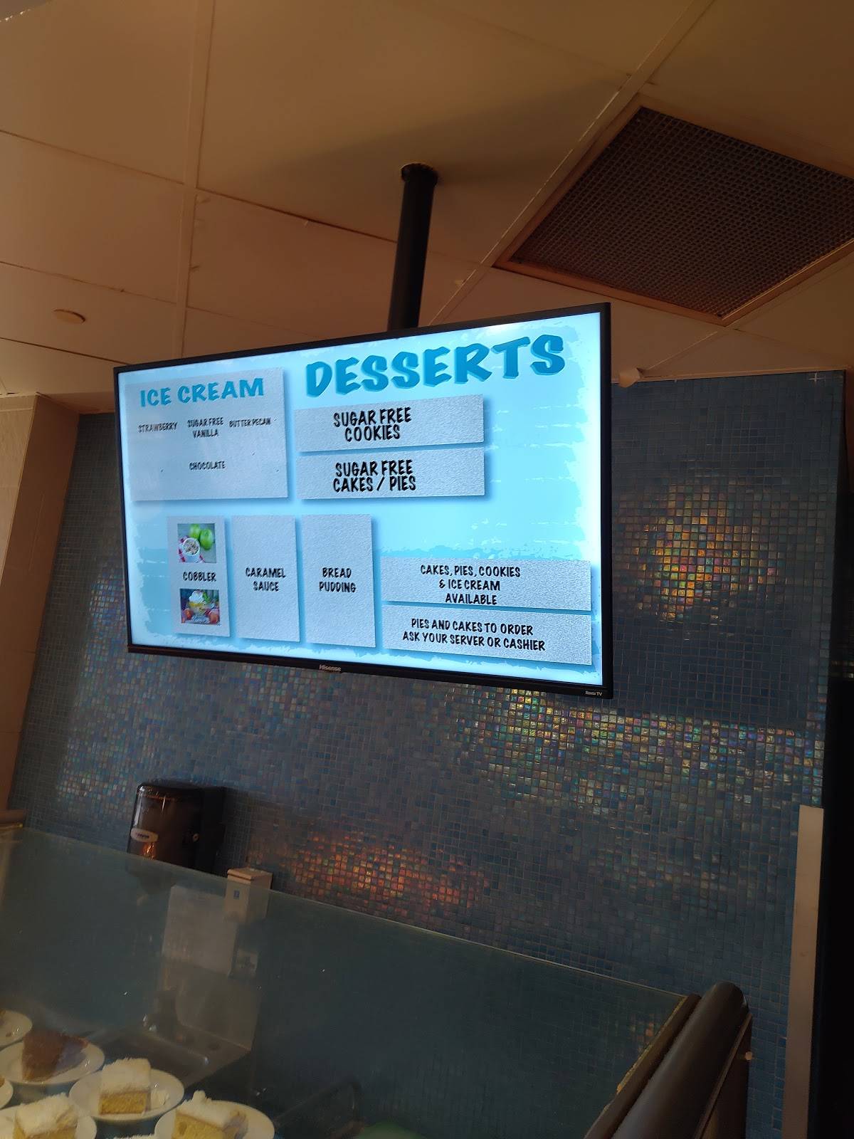 Menu at Infinity Buffet restaurant, Biloxi