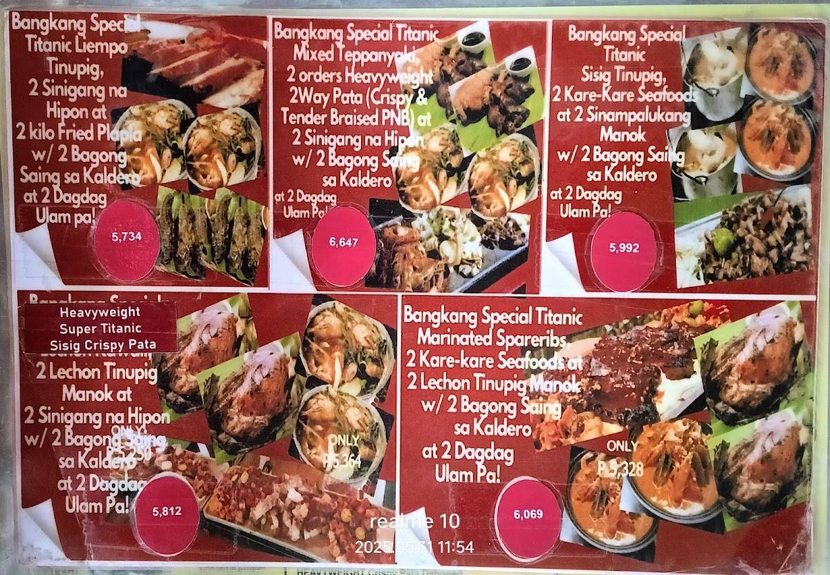 Menu at Isdaan Floating Restaurant, Bay