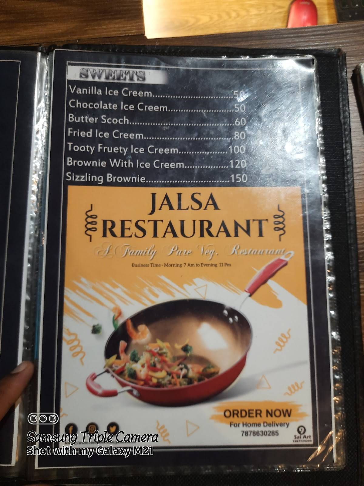 Menu at Jalsa Restaurant, Pratapgarh