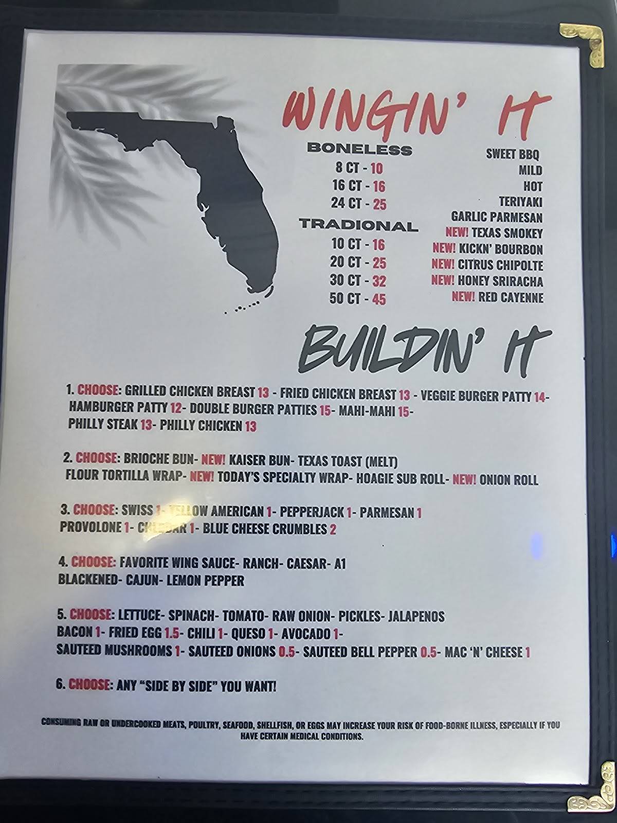 Menu at Jabbers Hometown Grill restaurant, Cocoa