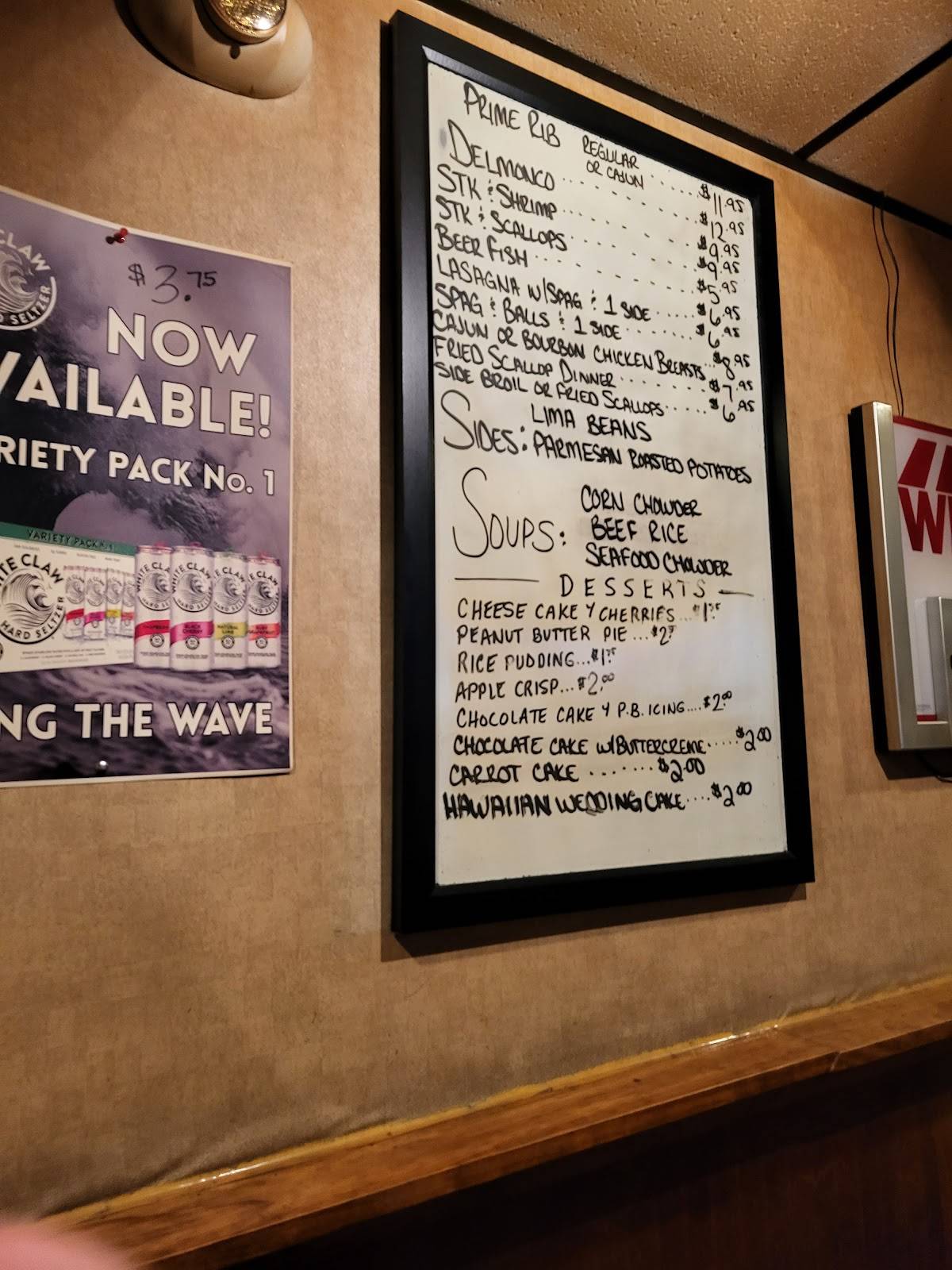 Menu at Jackie B's pub & bar, York