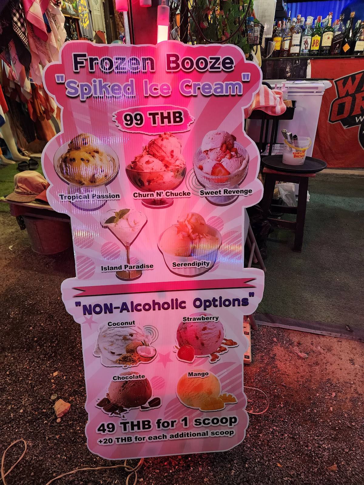 Menu at Jamminz Beach Bar Samui, Ko Samui