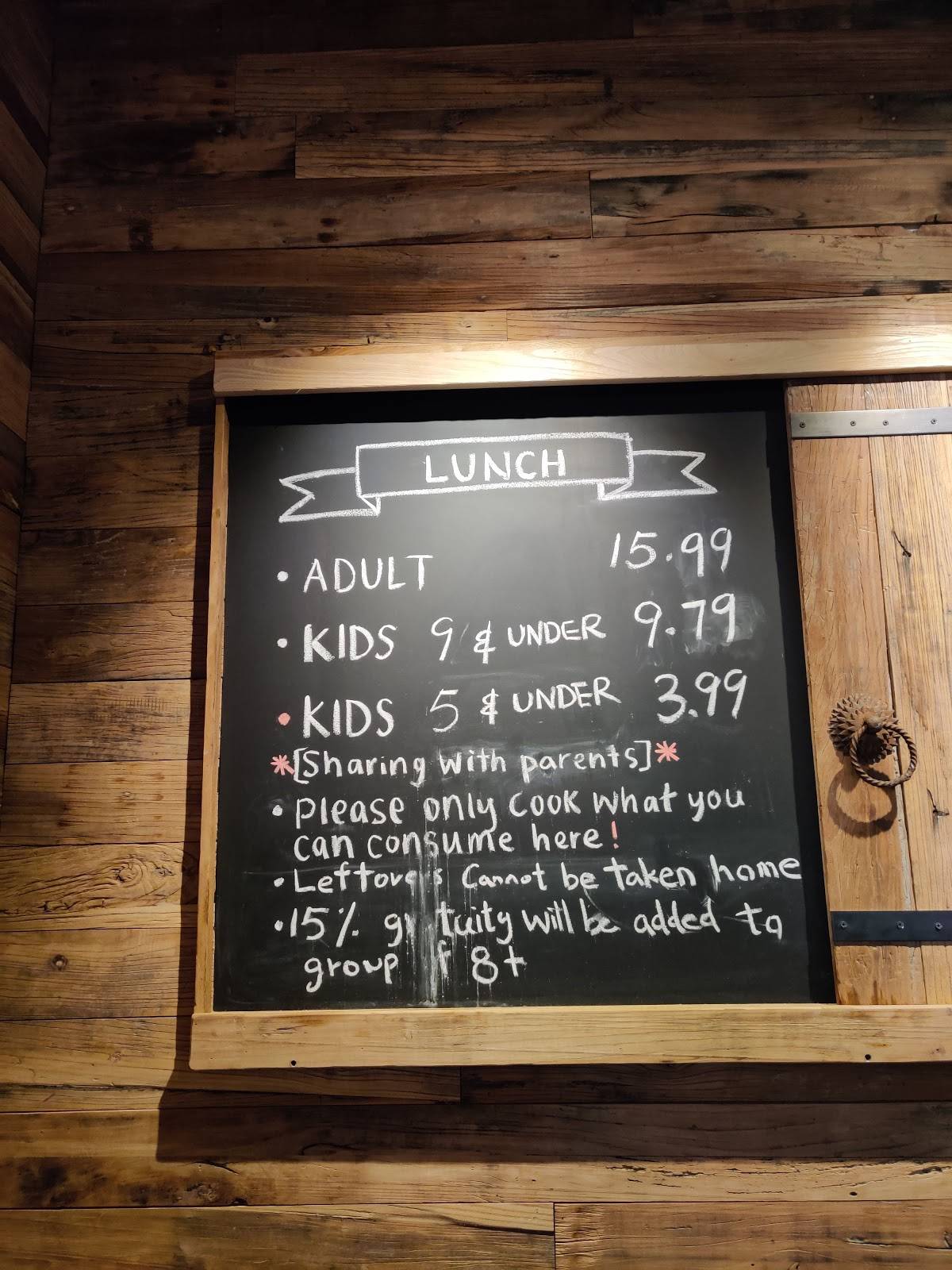 Menu at Jasmine Mongolian Grill restaurant, Federal Way, Pete von ...