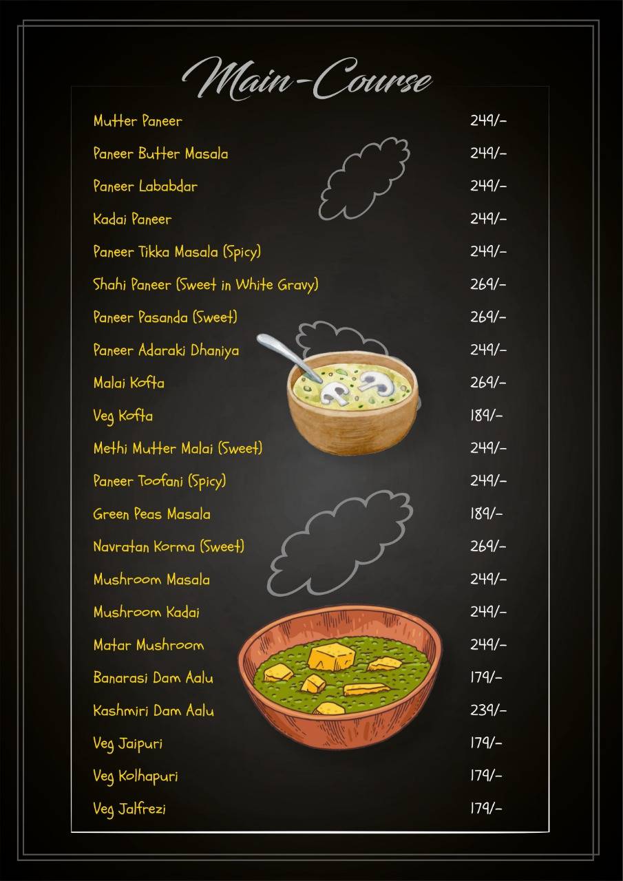 Menu at Manali Cafe And Lounge, Jhansi