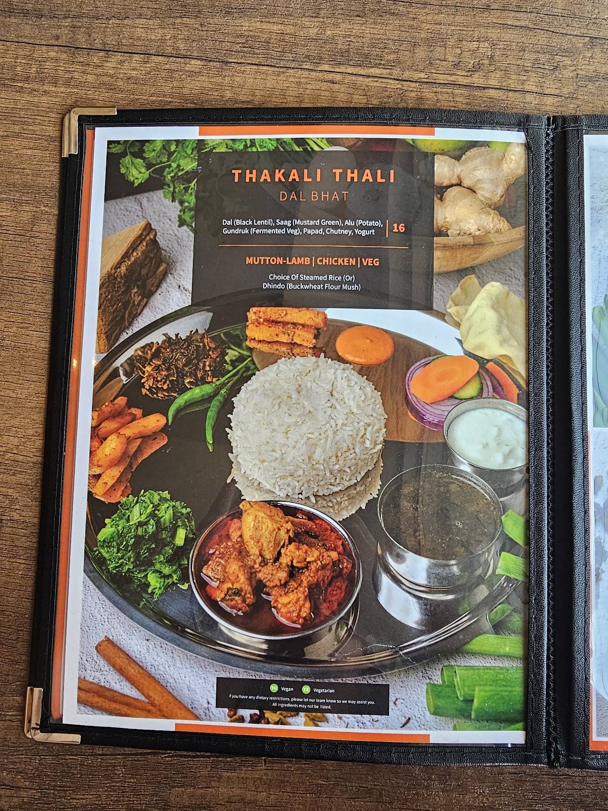 Menu au Jimbu Himalayan Thakali Kitchen - Nepali Restaurant in Toronto ...