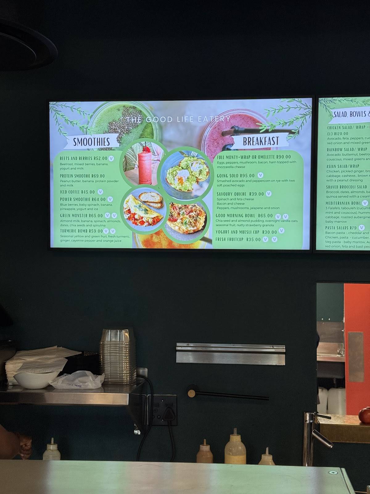 Menu at The Good Life Eatery restaurant, Johannesburg, 155 West St