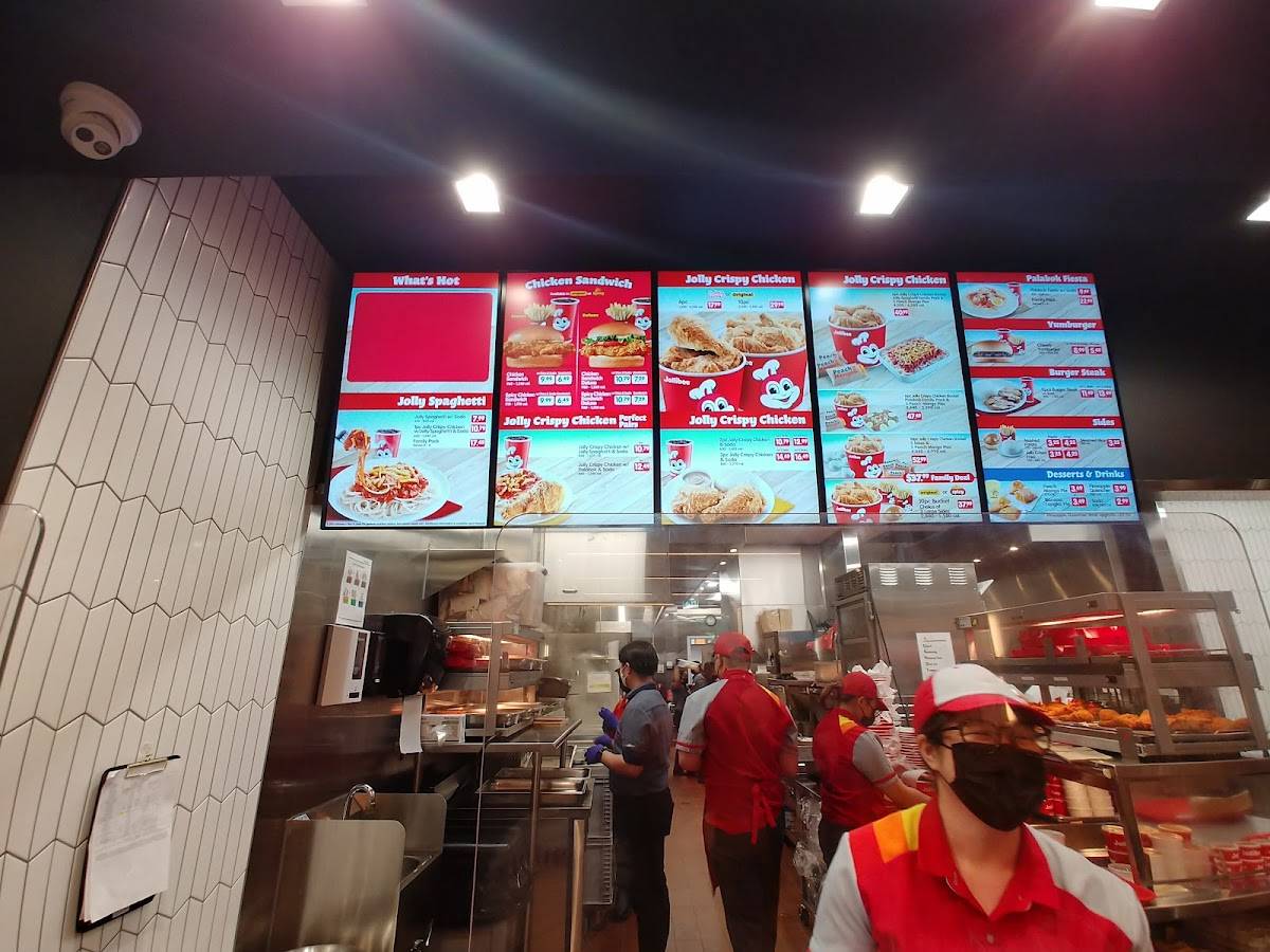 Menu at Jollibee fast food, Vancouver, 833 Granville St