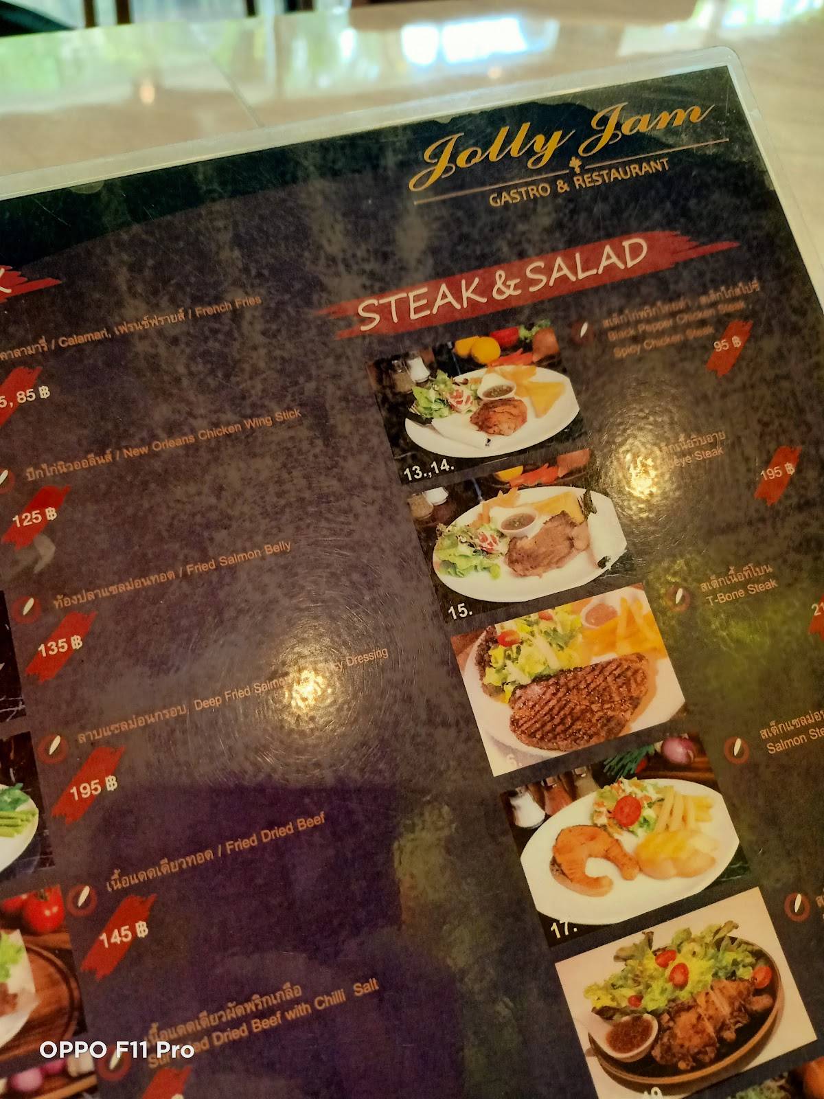 Menu at Jolly Jam Gastro & Restaurant, Bangkok