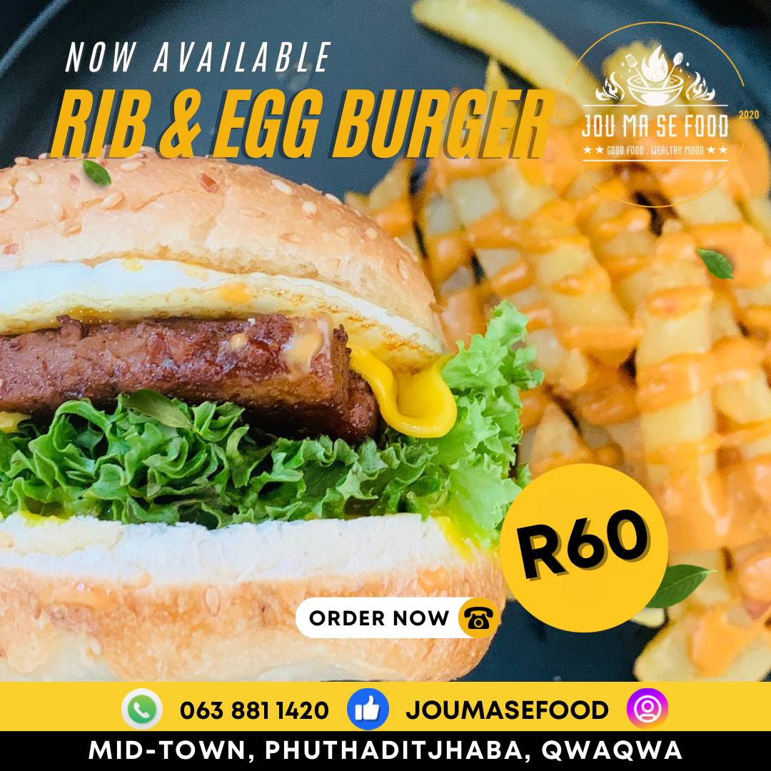 Menu at Jou Ma Se Food restaurant, Phuthaditjhaba
