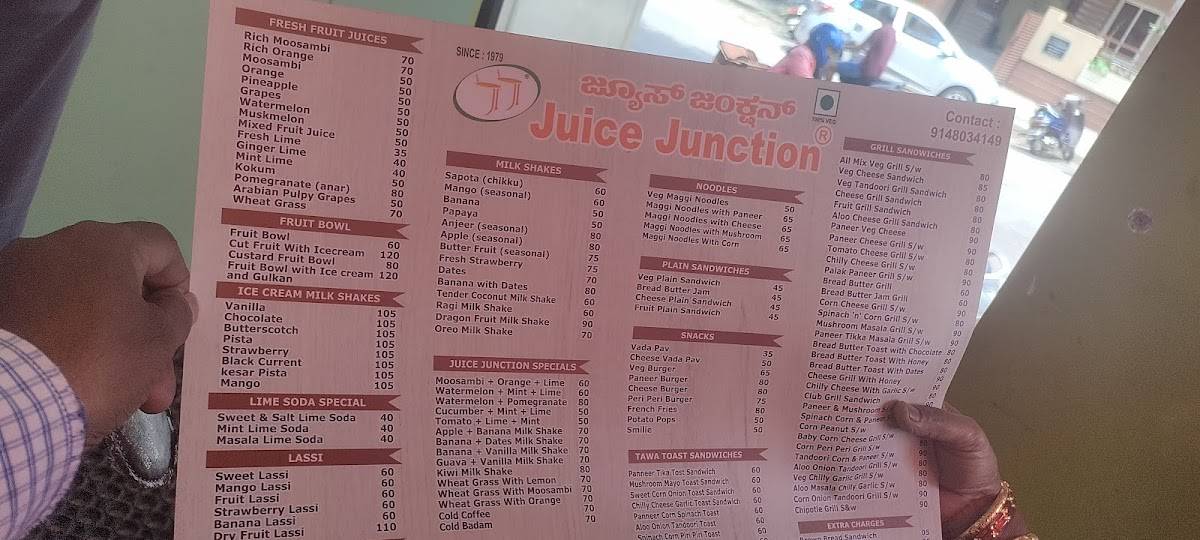 Menu at Juice Junction, Bengaluru, 31