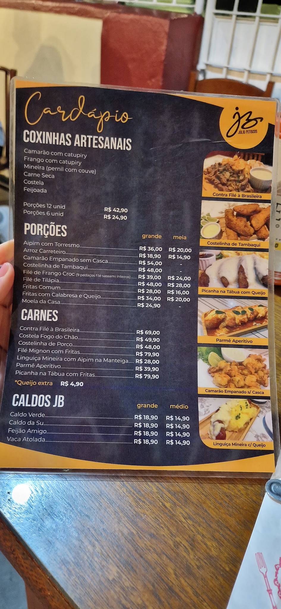 Menu em Júlio Petiscos pub & Bar, Resende