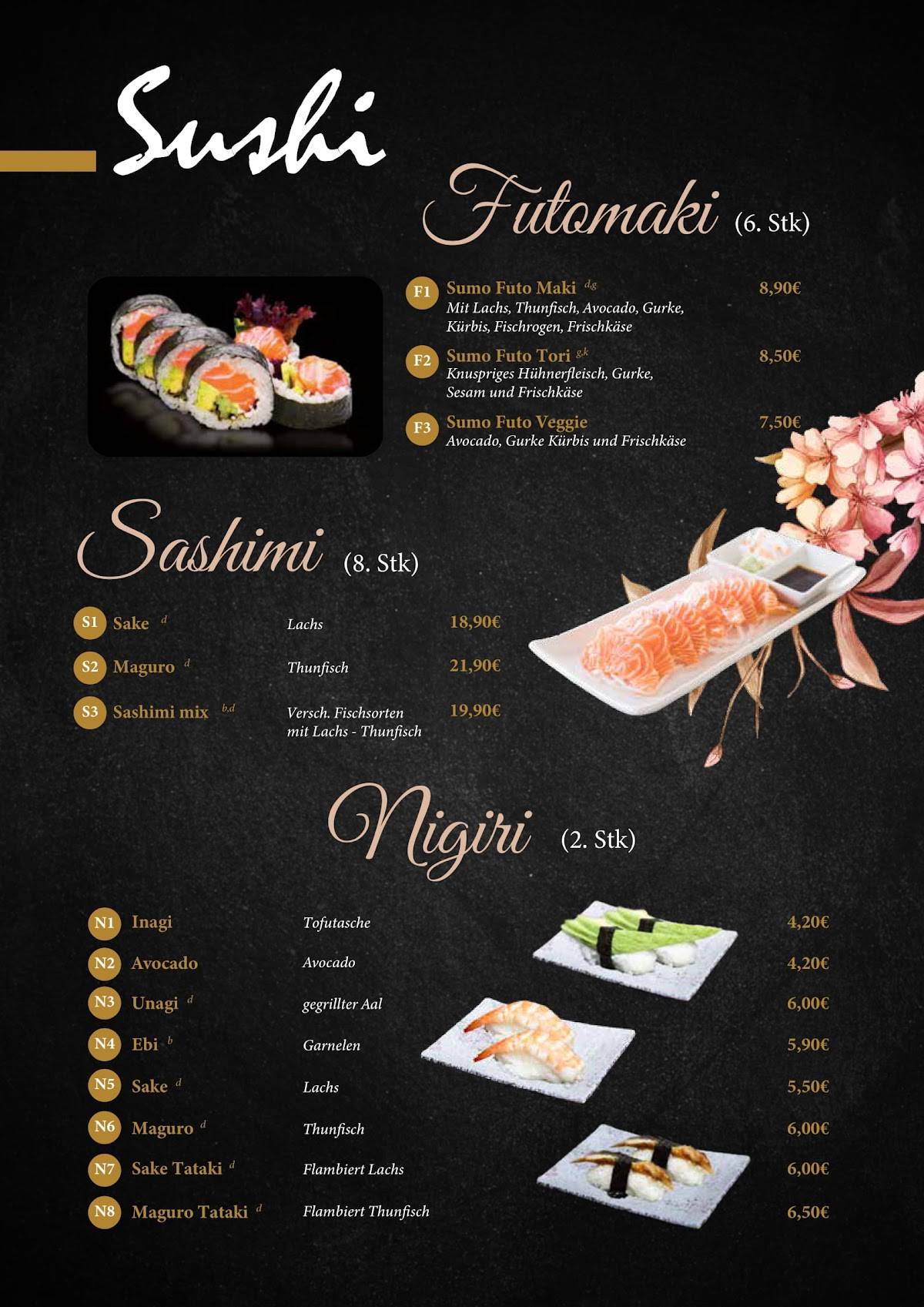 Speisekarte von KADO - SUSHI RESTAURANT, Viernheim