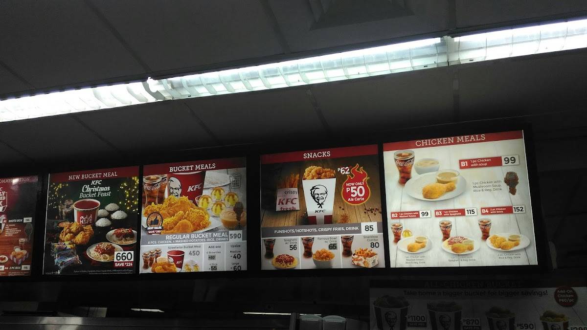 Menu at KFC restaurant, Dagupan, Ground Floor, Nepo Mall, Arellano St