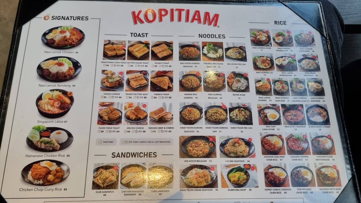 Carta del restaurante KOPITIAM MAKASSAR - HERTASNING, Macasar