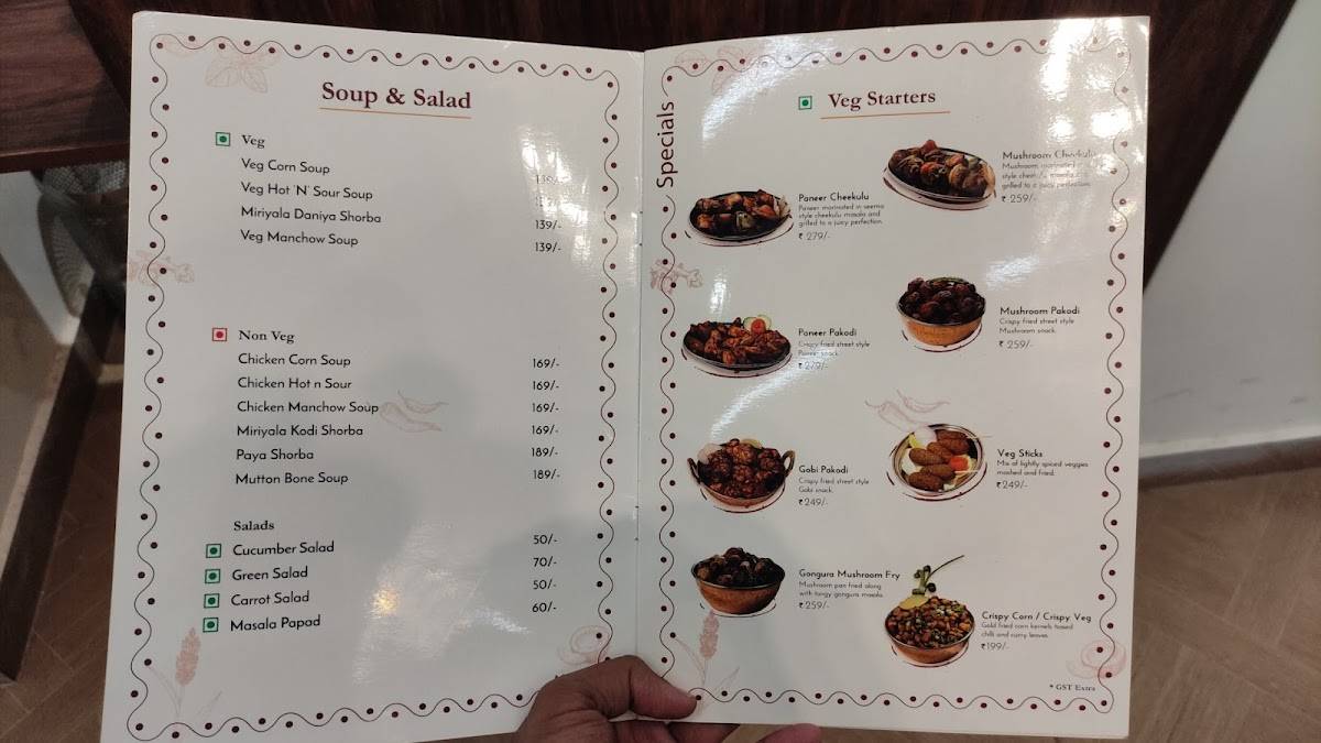 Menu at KRITUNGA RESTAURANT-MANCHERIAL, Mancherial