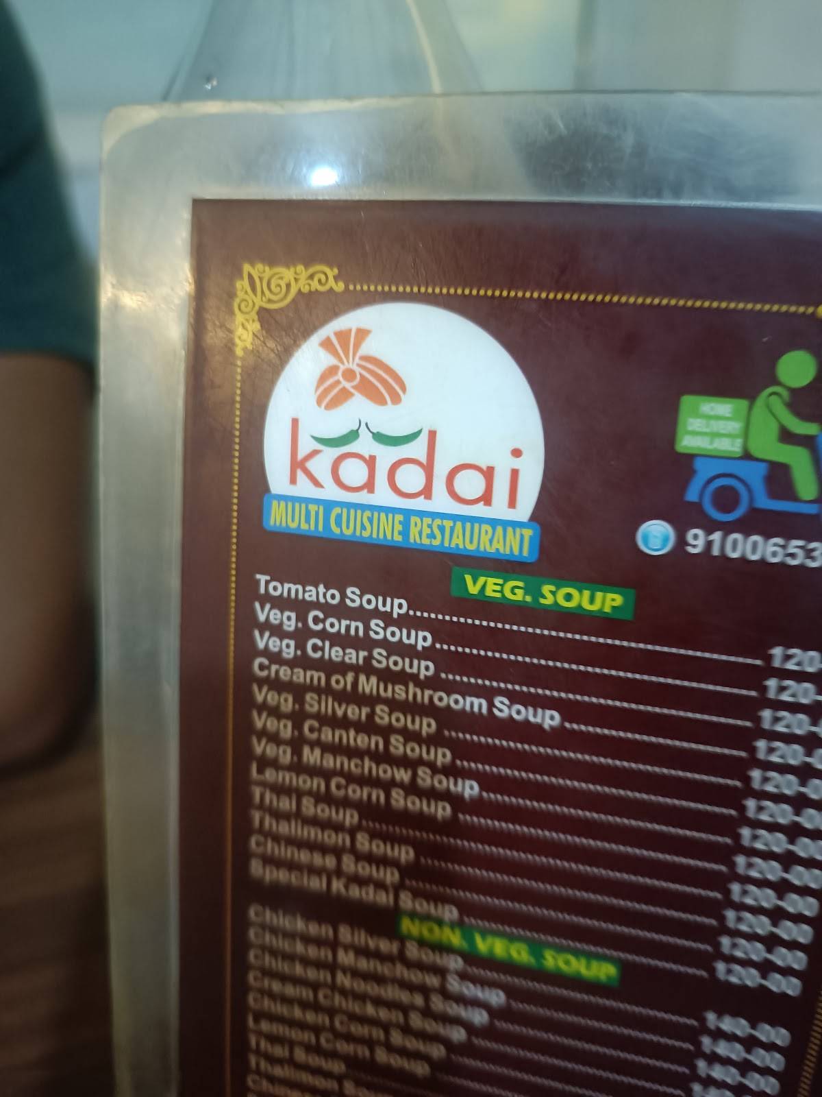 Menu at Kadai A/C Family Restaurant, Hanamkonda