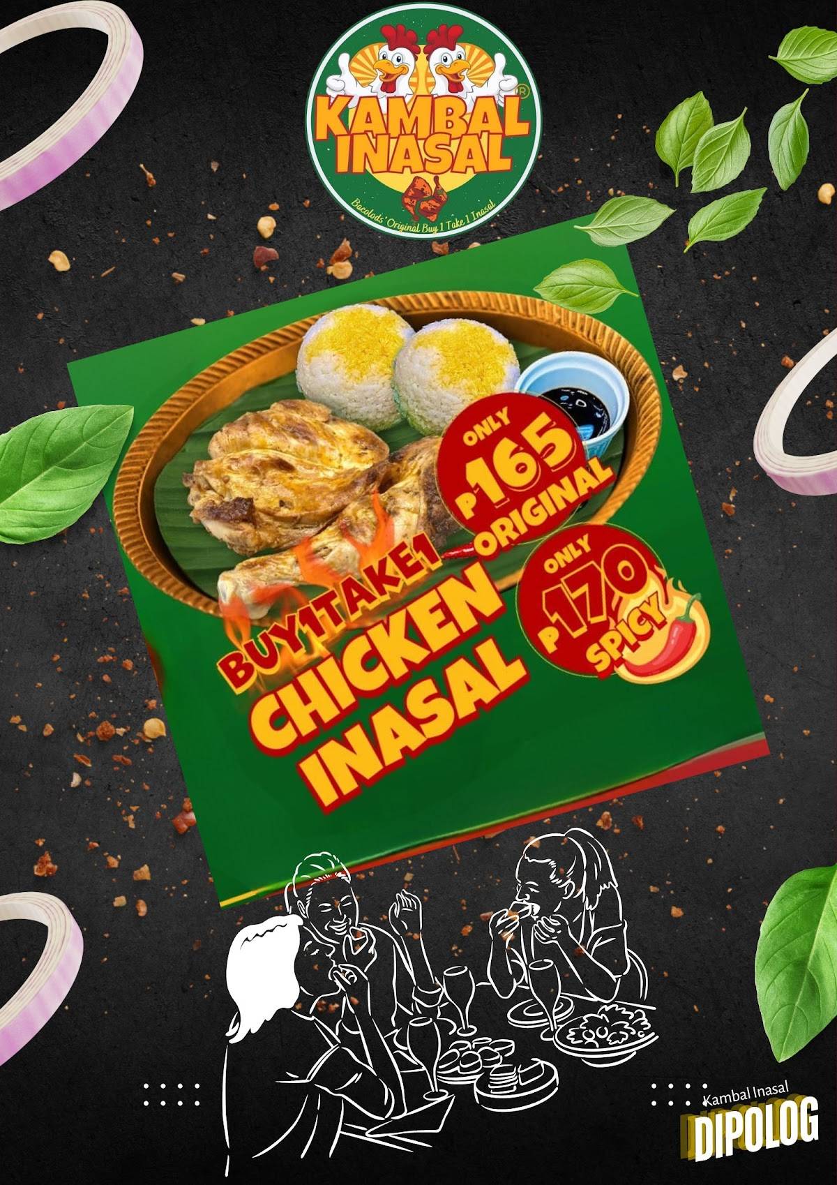 Carta del restaurante Kambal Inasal Dipolog, Dipólog