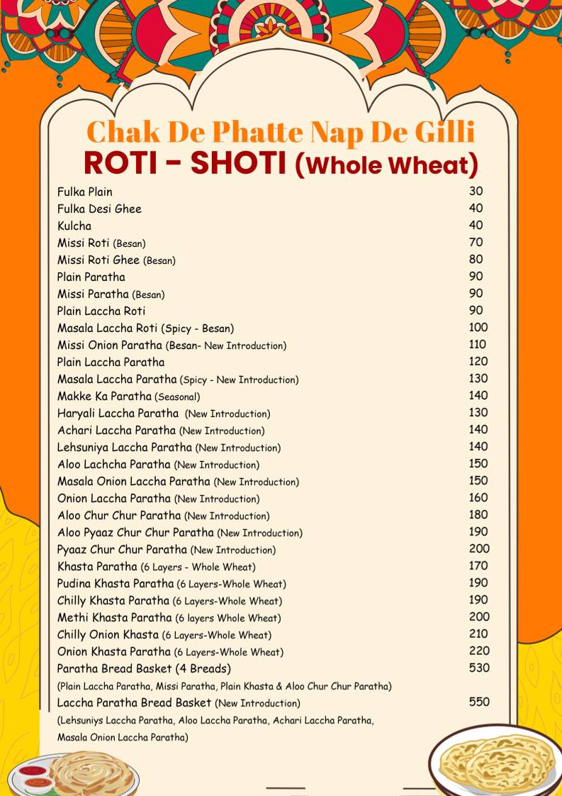 Menu at Kapoor's Cafe - Yelahanka, Bengaluru