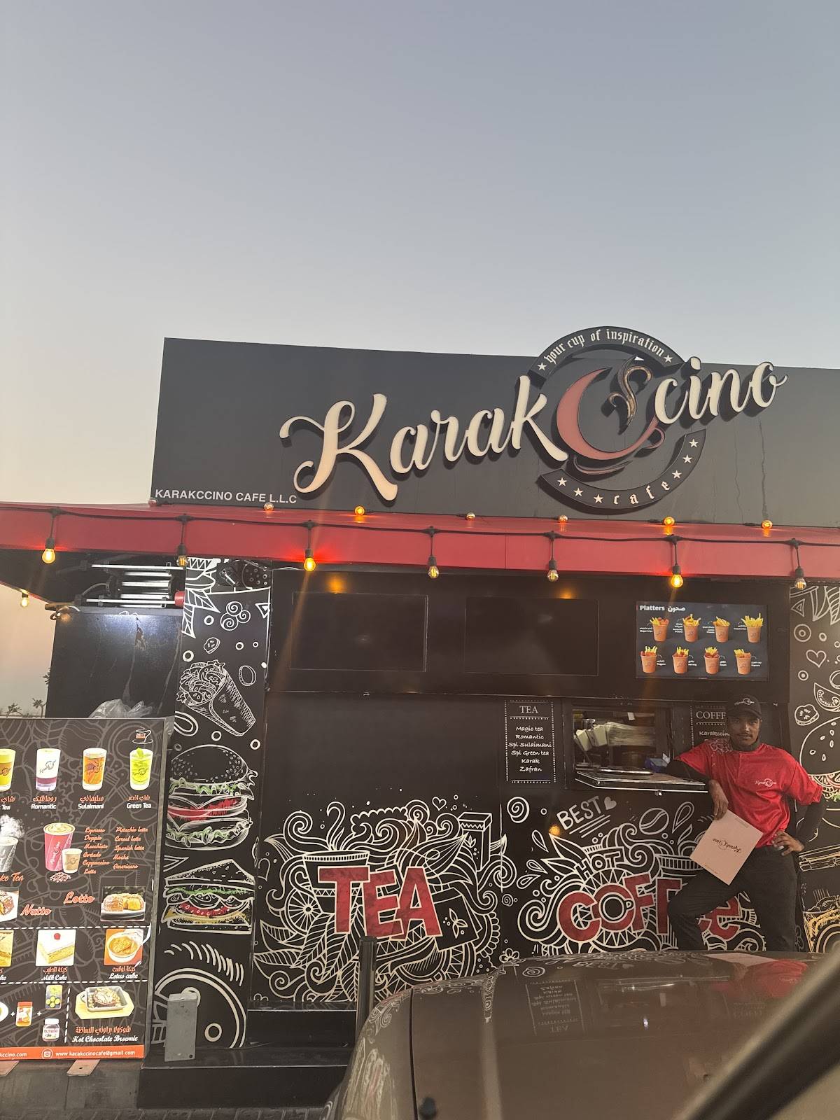Menu at Karakccino cafe ( jabel Ali ), Dubai, Sheikh Zayed Rd